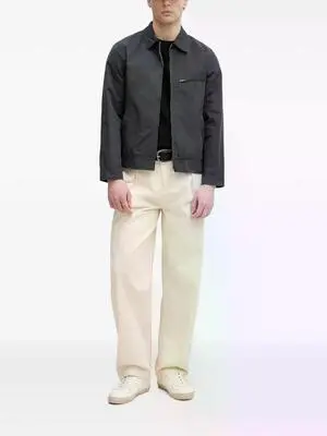 Lindbergh Pleated Straight-leg Jeans - Neutrals