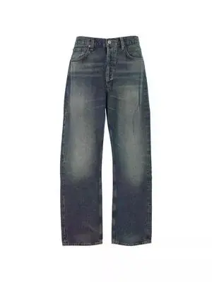 AGOLDE Faded Straight-leg Jeans