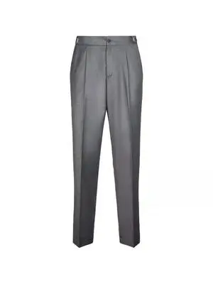 CELLAR DOOR Pleated Side-adjuster Trousers - Grey