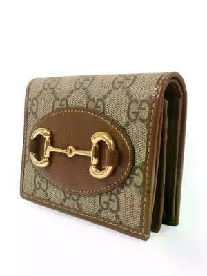 Gucci Horsebit 1955 Gg Supreme Card Case Wallet