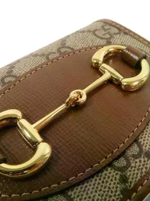 Gucci Horsebit 1955 Gg Supreme Card Case Wallet