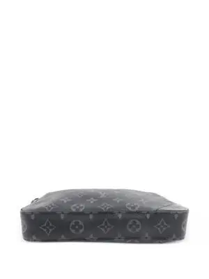 LOUIS VUITTON Trio Messenger Monogram Eclipse Clutch Bag