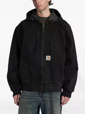 Carhartt Work In Progress Hooded Zip-up Jacket - Black