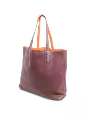 Hermès Double Sens Clemence Leather Tote Bag - Brown