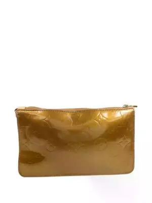 LOUIS VUITTON Monogram Vernis Lexington Pochette Clutch Bag - Brown