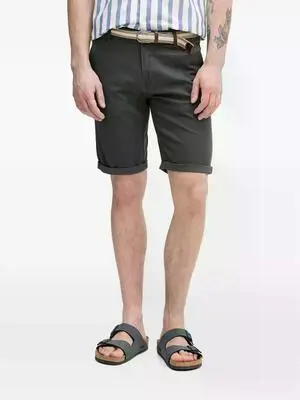 LINDBERGH Belted Rolled-cuff Shorts - Grey