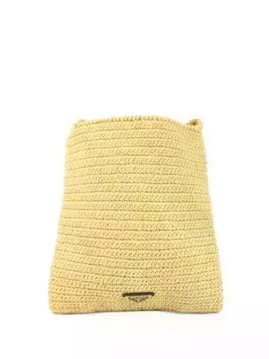 Prada Crochet Raffia Shoulder Bag