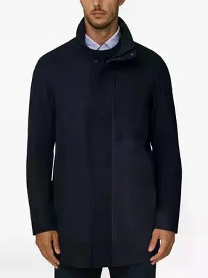 Boggi Milano Car Coat In Technical Fabric B Tech