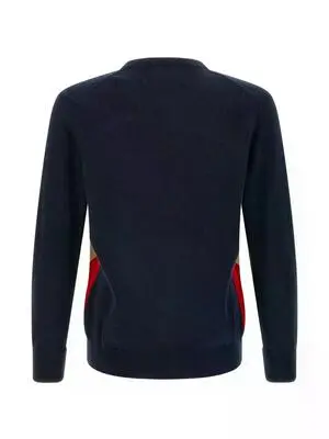 BALLANTYNE Intarsia-knit V-neck Sweater