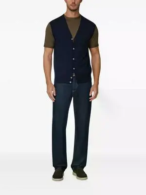 Boggi Milano Waistcoat In Extrafine Merino-wool
