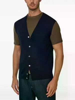 Boggi Milano Waistcoat In Extrafine Merino-wool