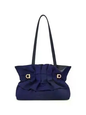 FERRAGAMO Small Soft Shoulder Bag - Blue