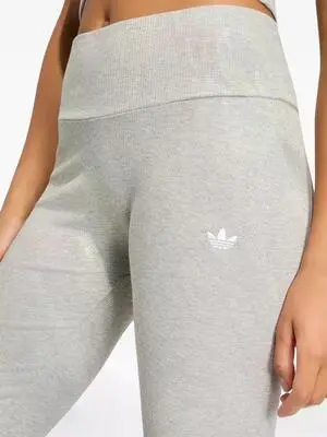 Adidas Essentials Logo-embroidered Flared Trousers
