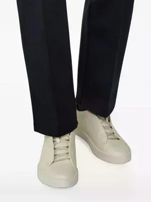 Boggi Milano Essence Trainers In Grained Leather