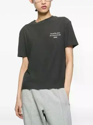 Acne Studios Logo-print T-shirt - Grey