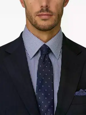 Boggi Milano Suit In Herringbone Wool