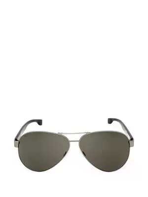 BOSS Double-bridge Pilot-frame Sunglasses - Grey