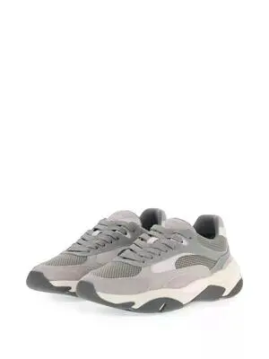 Boggi Milano Storm Trainers In Leather And Technical Fabric