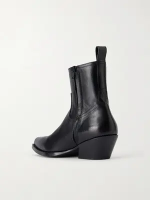 ANN DEMEULEMEESTER Imme Leather Ankle Boots