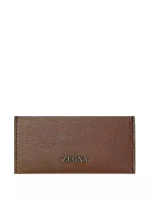Zegna Secondskin Card Case - Brown