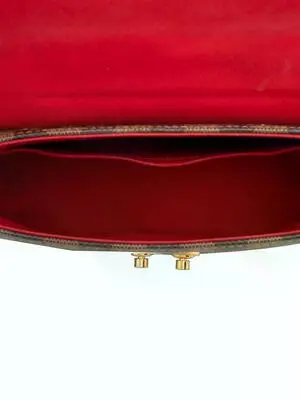 LOUIS VUITTON 2021-2026 Damier Ebene Croisette Satchel - Brown