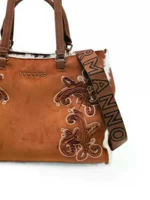ERMANNO FIRENZE Small Barbara Embroidered Tote Bag