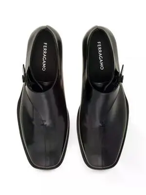 FERRAGAMO Derby Shoe With Hug Buckle