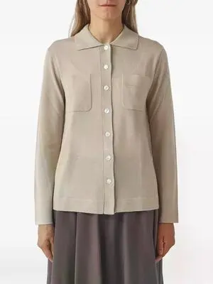 Max Mara Button-up Chest-pocket Cardigan - Neutrals
