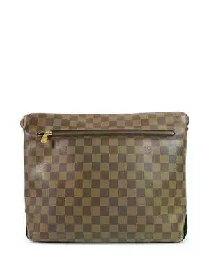 LOUIS VUITTON Mm Brooklyn Damier Messenger Bag - Brown