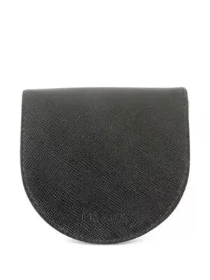 Prada Saffiano Leather Coin Purse - Black