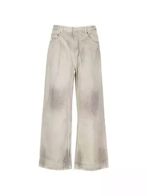 FOUND Lacy Distressed Wide-leg Jeans