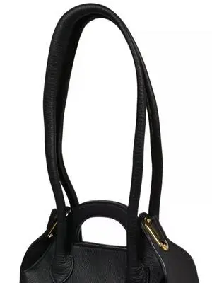 MASU Leather Shoulder Bag - Black