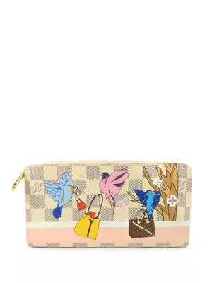 LOUIS VUITTON Damier Azur Playful Birds Zippy Wallet - Neutrals