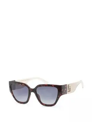 Marc Jacobs Tortoiseshell-effect Oversized-frame Sunglasses - Brown