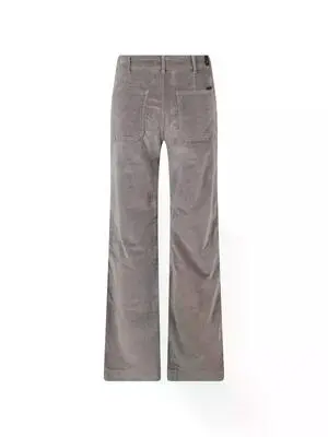CIGALA'S Corduroy High-waisted Trousers - Grey
