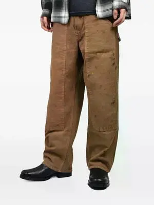 BOW WOW Double-knee Aged-effect Trousers