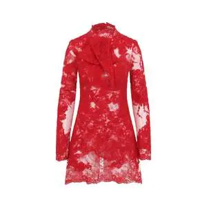 ERMANO SCERVINO Ermanno Scervino Lace Mini Dress - Red