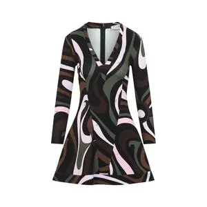 Emilio Pucci Long Sleeve Dress - Multicolor