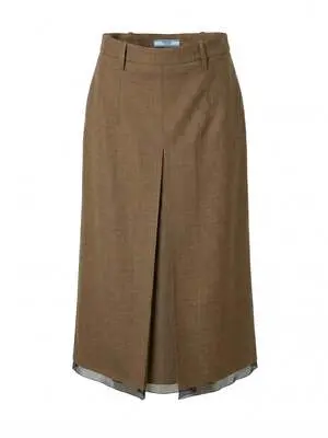 Prada Wool Midi Skirt