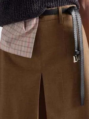 Prada Wool Midi Skirt