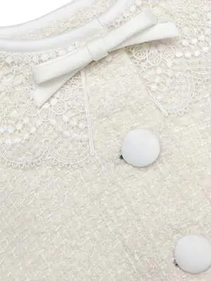 SELF-PORTRAIT Boucle Lace Collar Jacket