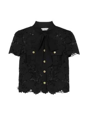 Self-portrait Tie Neck Blouses