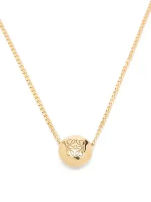Loewe Anagram-engraved Necklace - Gold