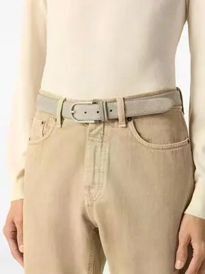 Zegna Nubuck Leather Belt