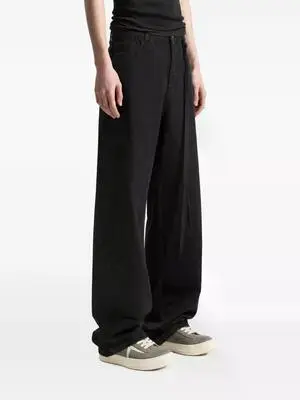 ANN DEMEULEMEESTER Modest Belted Wide-leg Jeans