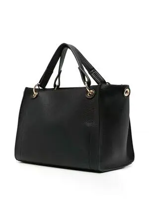 TWINSET Logo-plaque Pebbled Tote Bag