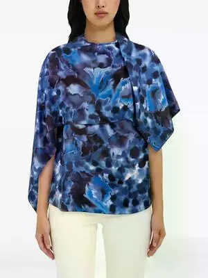 FERRAGAMO Carnation Print Sleeveless Top