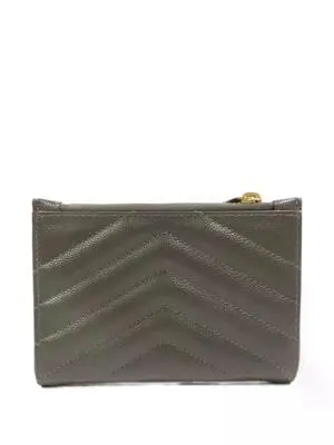 Saint Laurent Cassandre Chevron-quilted Wallet