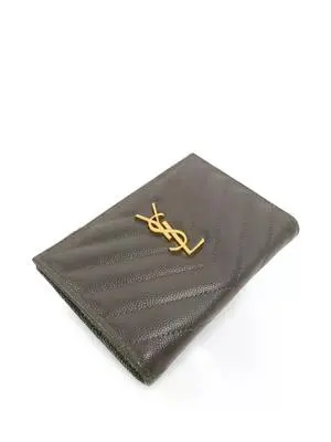 Saint Laurent Cassandre Chevron-quilted Wallet