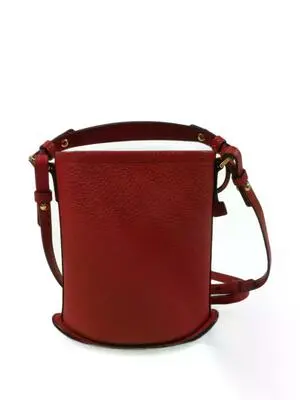 Delvaux Small Pin Calf Leather Bucket Bag